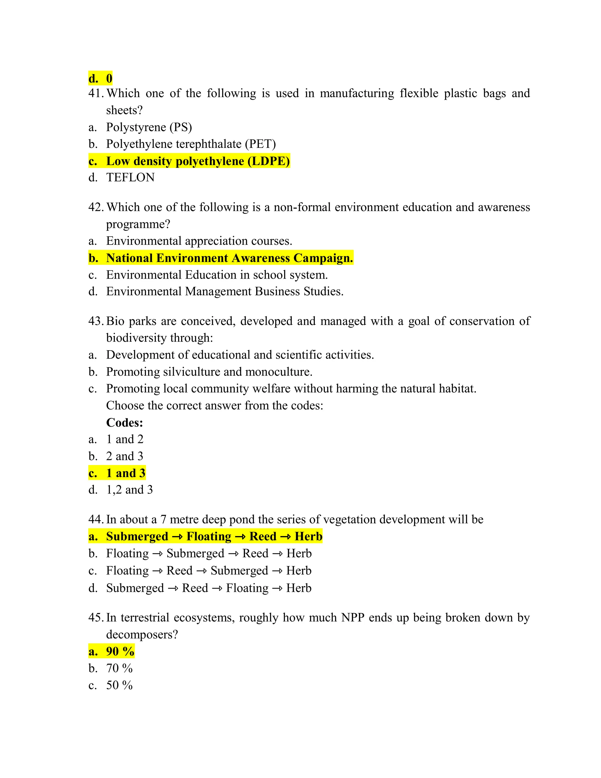 UGC NET Environmental Science - Paper 2.pdf