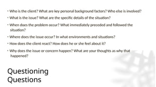 Question skills The types of Questioning | PPT
