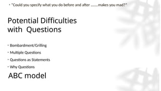 Question skills The types of Questioning | PPT