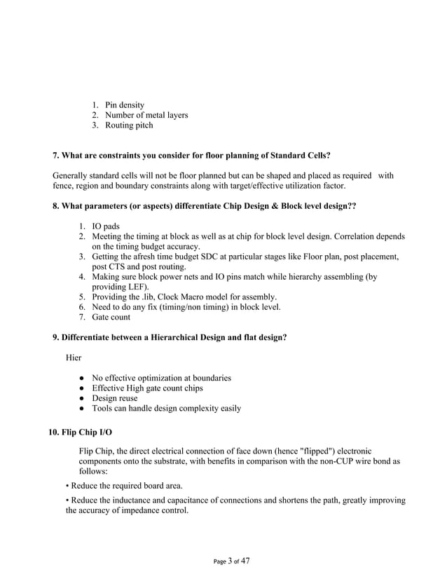 Floor Plan, Placement Questions and Answers | PDF