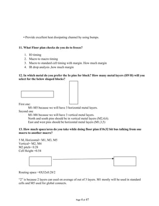 Floor Plan, Placement Questions and Answers | PDF