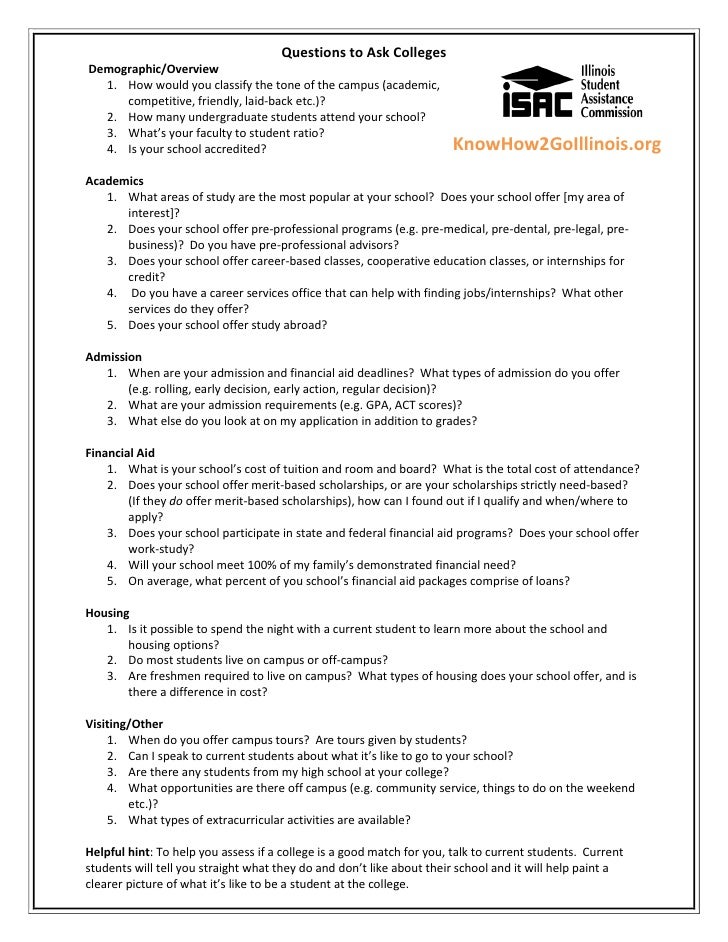 Questions To Ask Colleges questions-to-ask-colleges