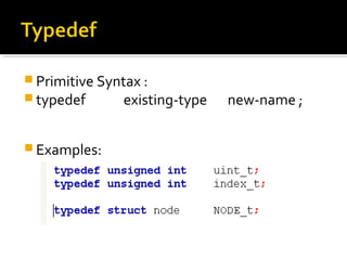 Questions typedef and macros | PPT