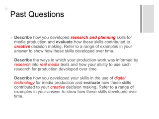 OCR A2 Media studies Exam Questions 1a and 1b tips UPDATED | PPT
