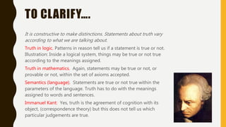 Questions about the truth | PPTX