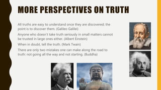 Questions about the truth | PPTX