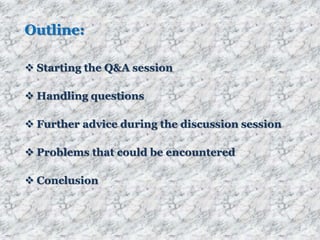 Questions & Answers in Speeches and Presentations | PPTX