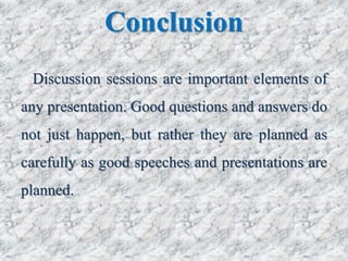 Questions & Answers in Speeches and Presentations | PPTX