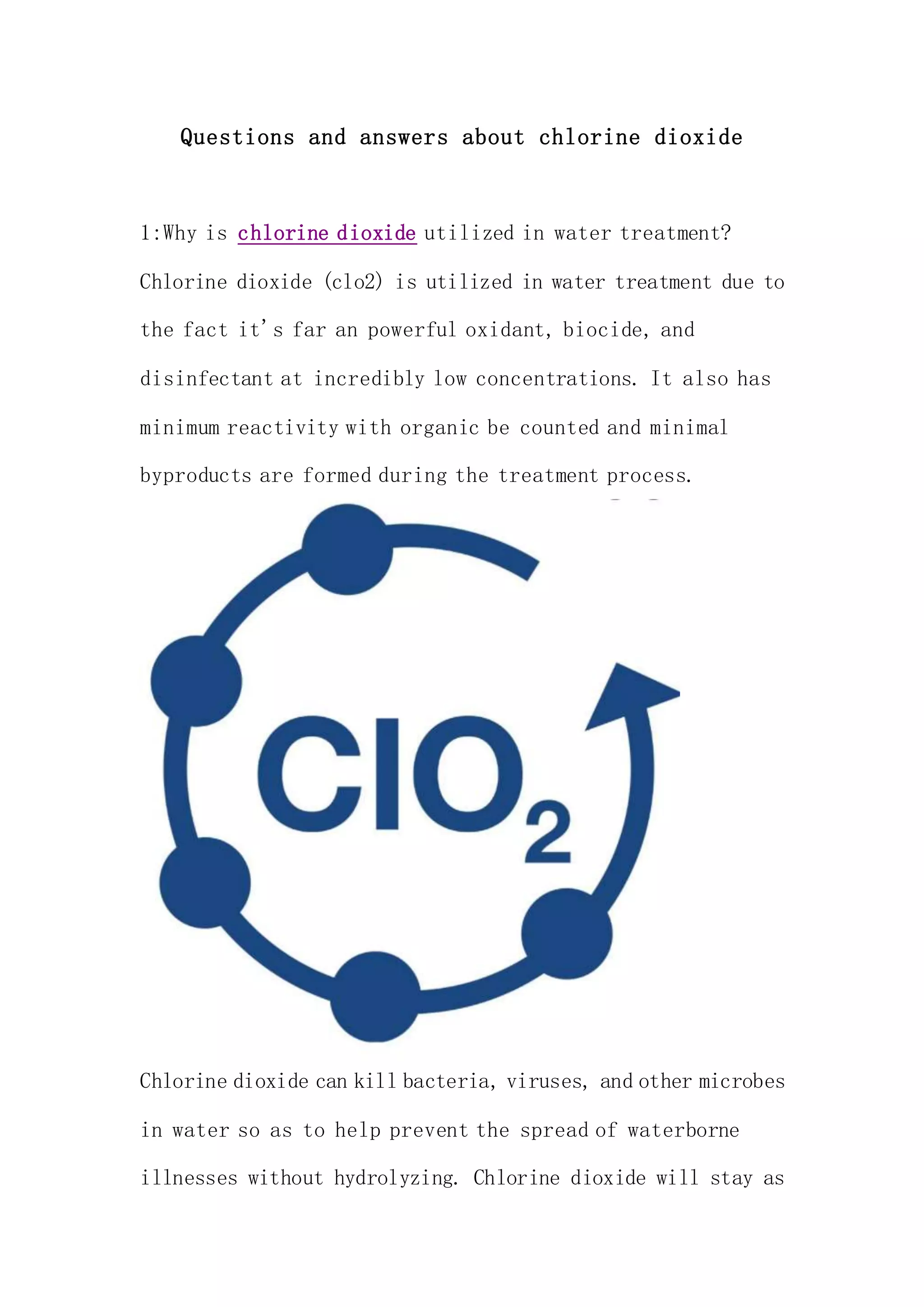 Questions and answers about chlorine dioxide.docx