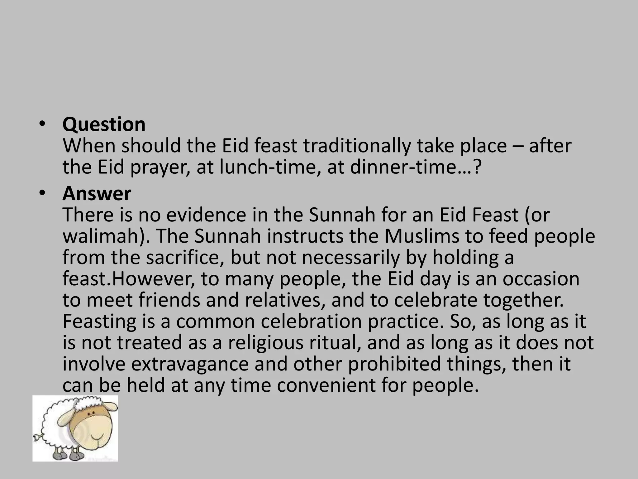 Questions and answers about eid | PPTX