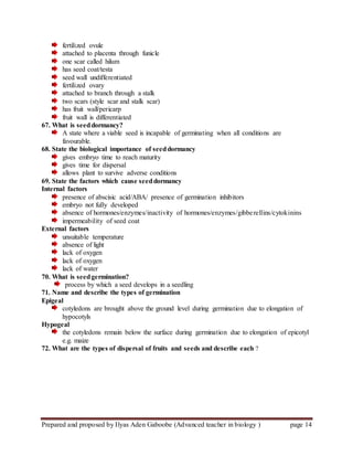 Questions and answers bio | PDF