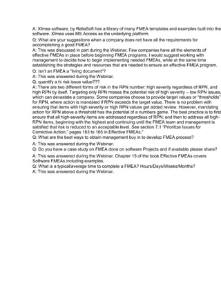 Questions and answers from webinar #3 | DOCX