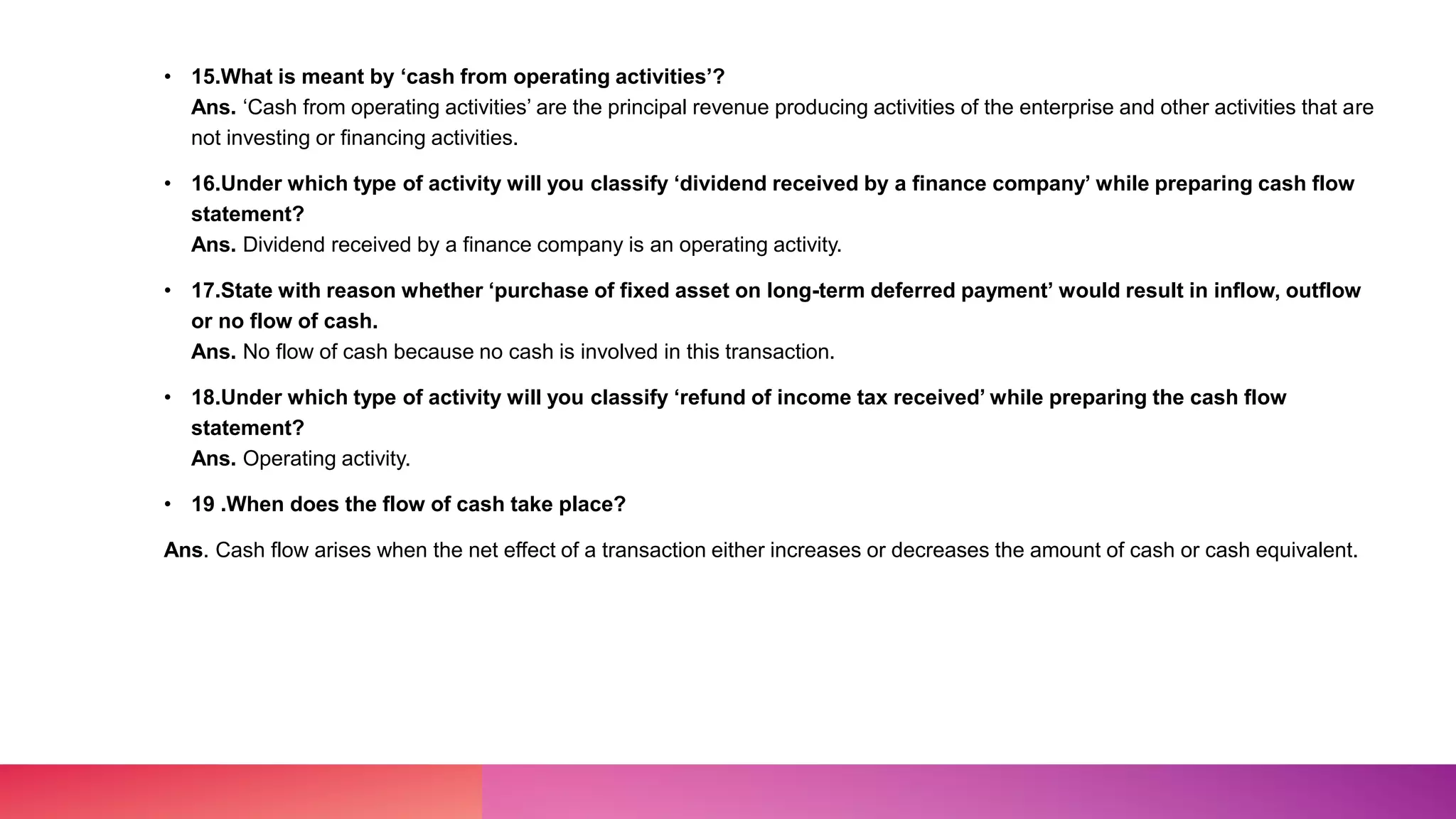 Questions and answers on cfs | PPTX