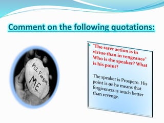 Questions and Answers on Shakespeare's the Tempest | PPTX