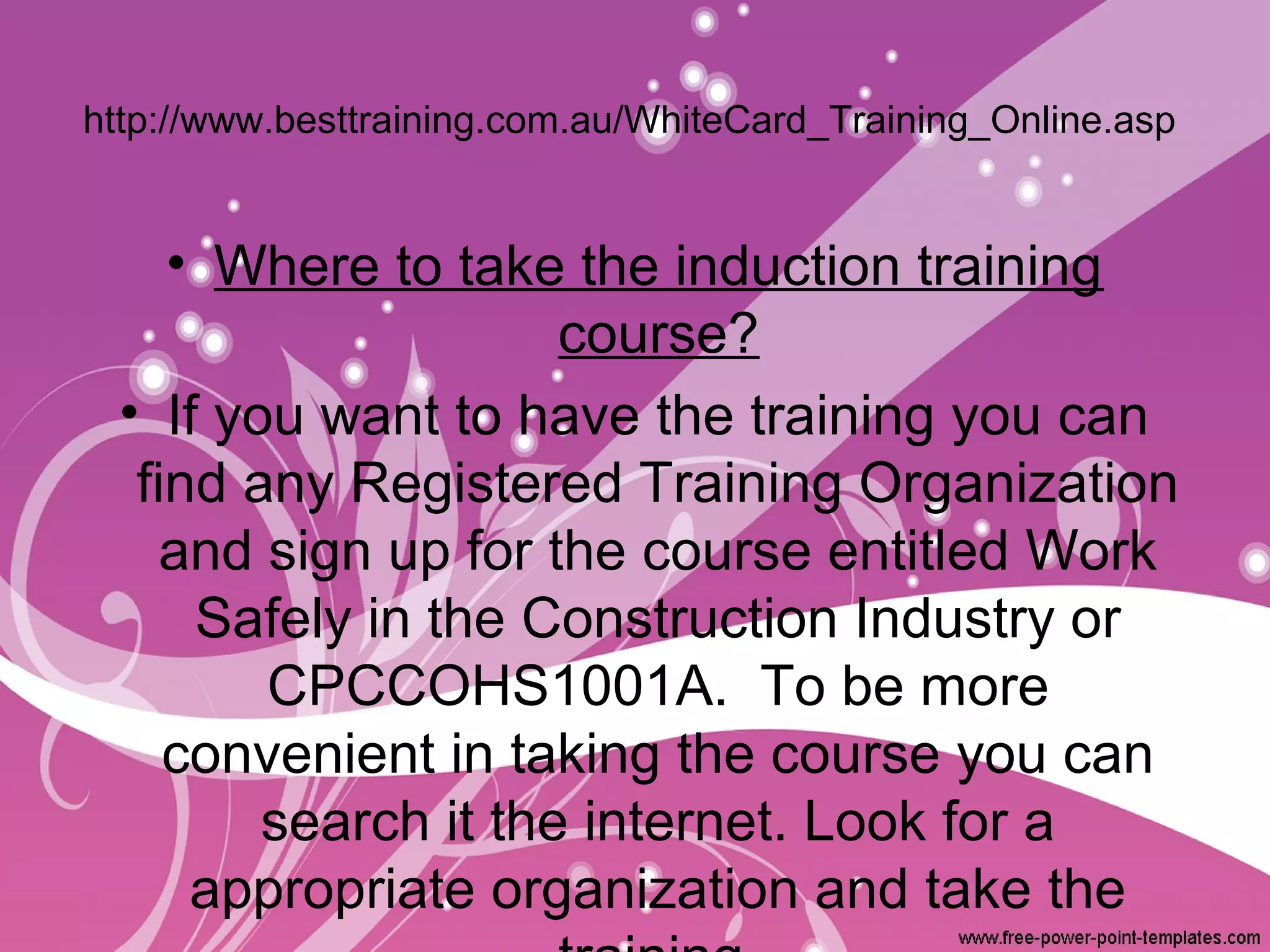 Questions and answers regarding white card | PPT