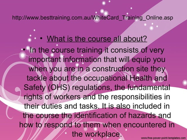 Questions and answers regarding white card | PPT | Online Education ...