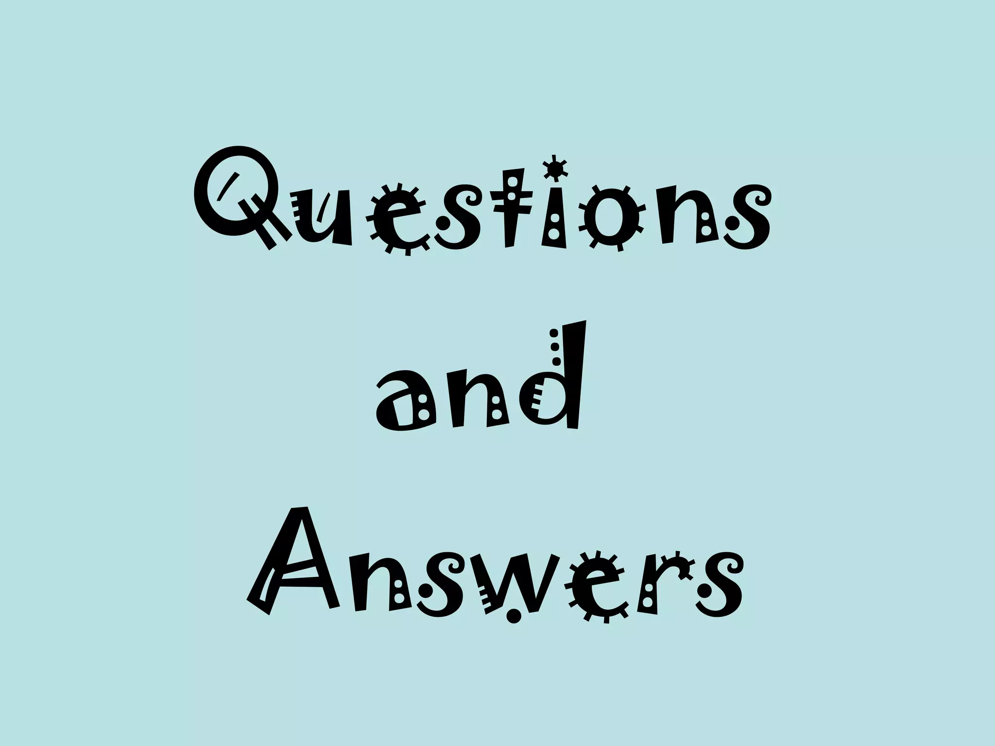 Questions and anwers | PPT