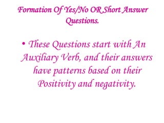 Questions and its types | PPTX