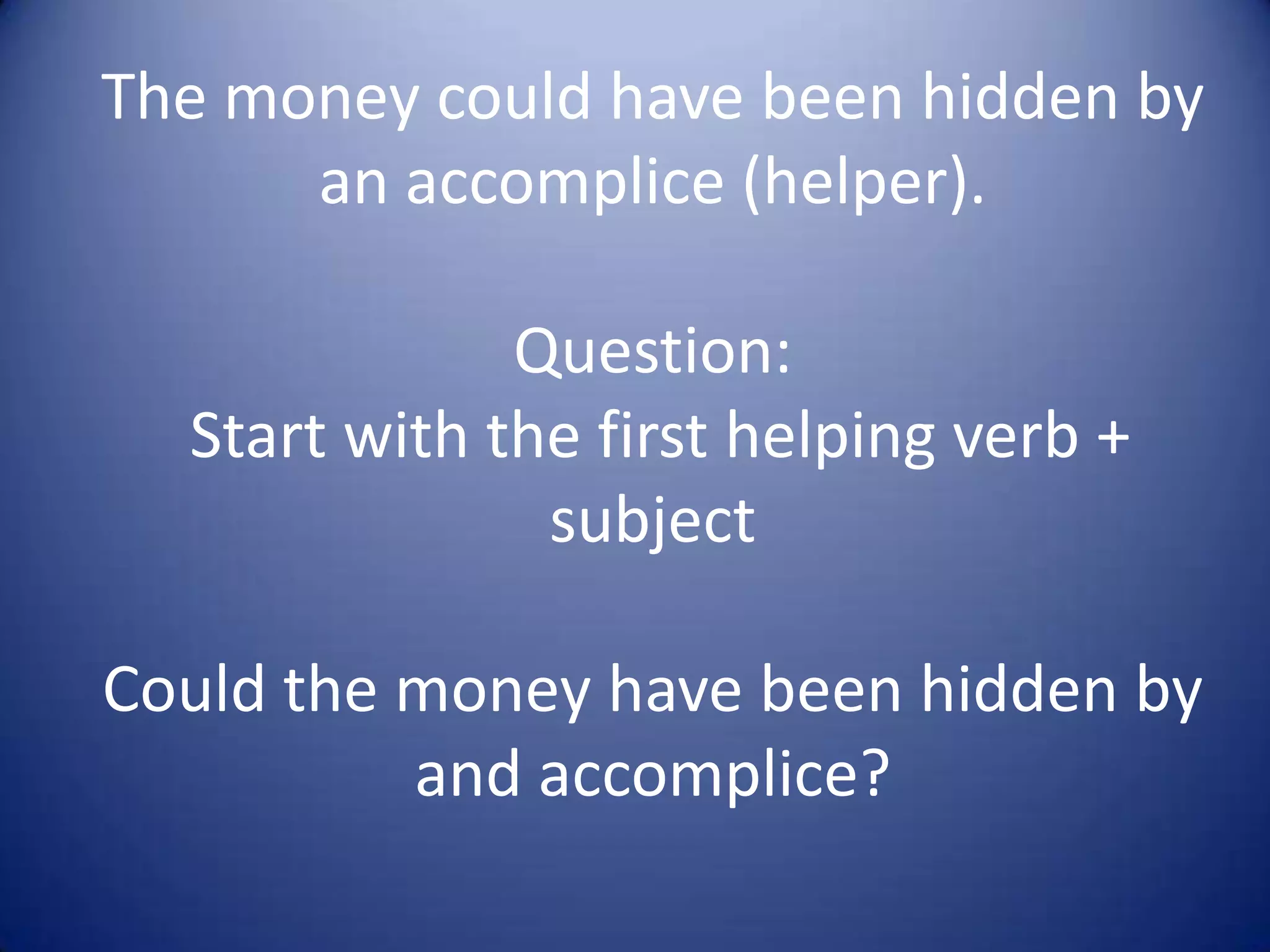 Questions and negatives | PPT