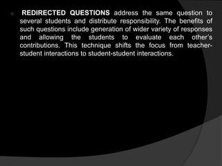 QUESTIONS AND QUESTIONING | PPTX | Educational Assessment | Education