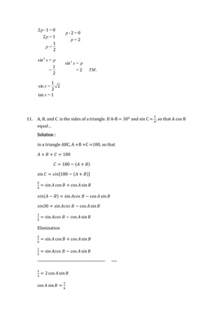 Questions and Solutions Basic Trigonometry.pdf