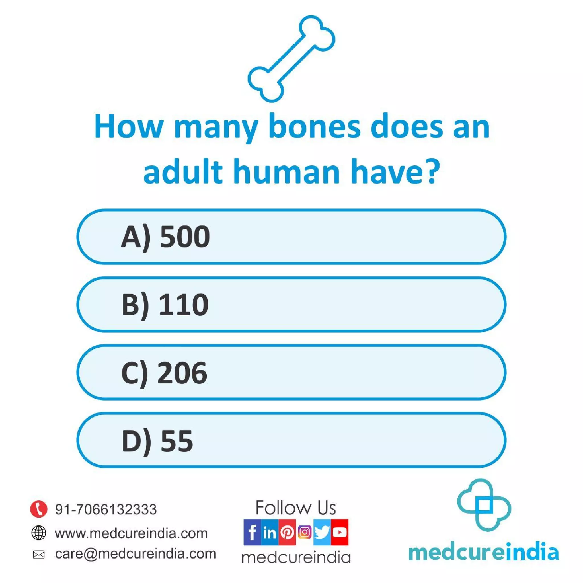 How many bones does an adult human have? | PDF