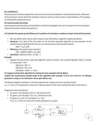 parallel Questions & answers | PDF | Computing | Technology & Computing