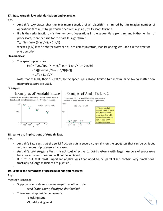 parallel Questions & answers | PDF | Computing | Technology & Computing