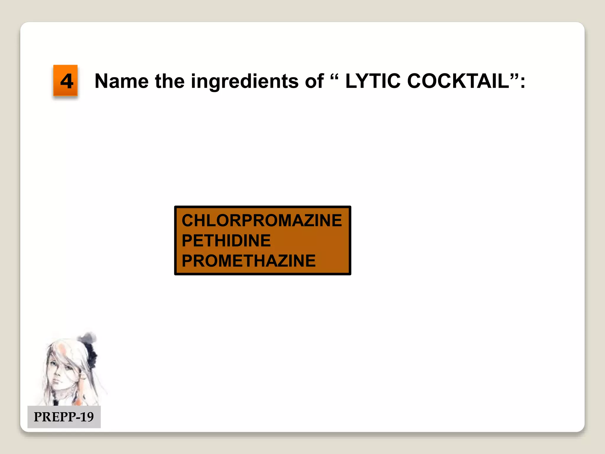 Question & answer session on anaesthetic drugs | PPTX