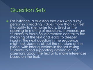 Question Sets from ReadWorks | PPT