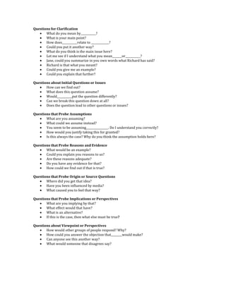 Questions for clarification | DOCX