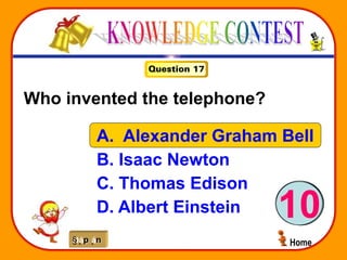 Questions for English Festival.ppt