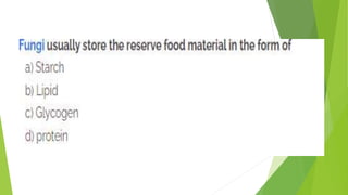 QUESTIONS FOR FUNGI AND PROTISTA under domain bacteria and domain ...
