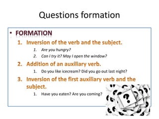 Questions formation | PPT