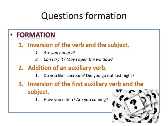 Questions formation | PPT