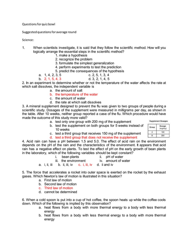 Quiz Bowl Questions Science quiz-bowl-questions-science