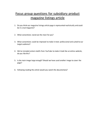 Questions for the magazine dps | DOCX