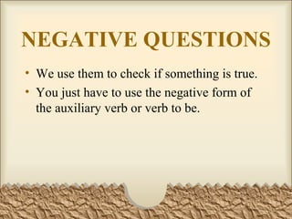 Questions in English | PPT