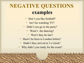 Questions in English | PPT