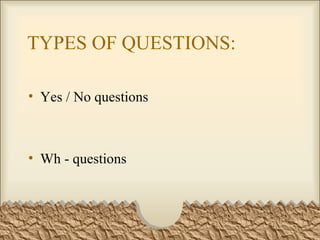 Questions in English | PPT