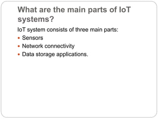 Questions in iot | PPTX