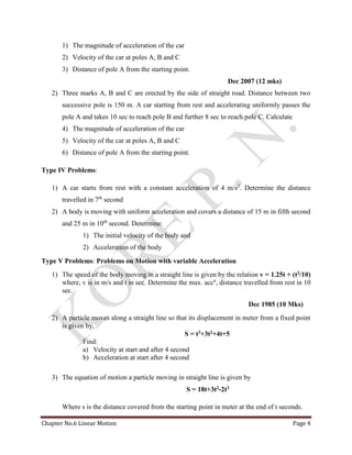 Questions linear mo | DOCX