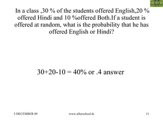 Questions of basic probability for aptitude test | ODP
