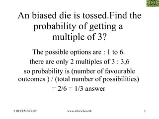 Questions of basic probability for aptitude test | ODP