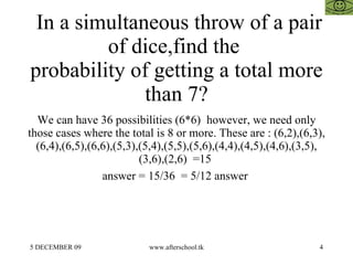 Questions of basic probability for aptitude test | ODP