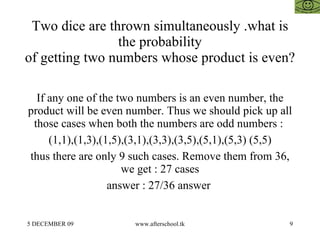 Questions of basic probability for aptitude test | ODP