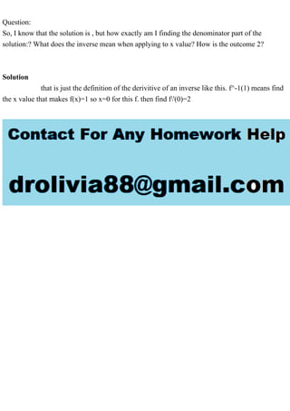 QuestionSo, I know that the solution is , but how exactly am I fi.pdf