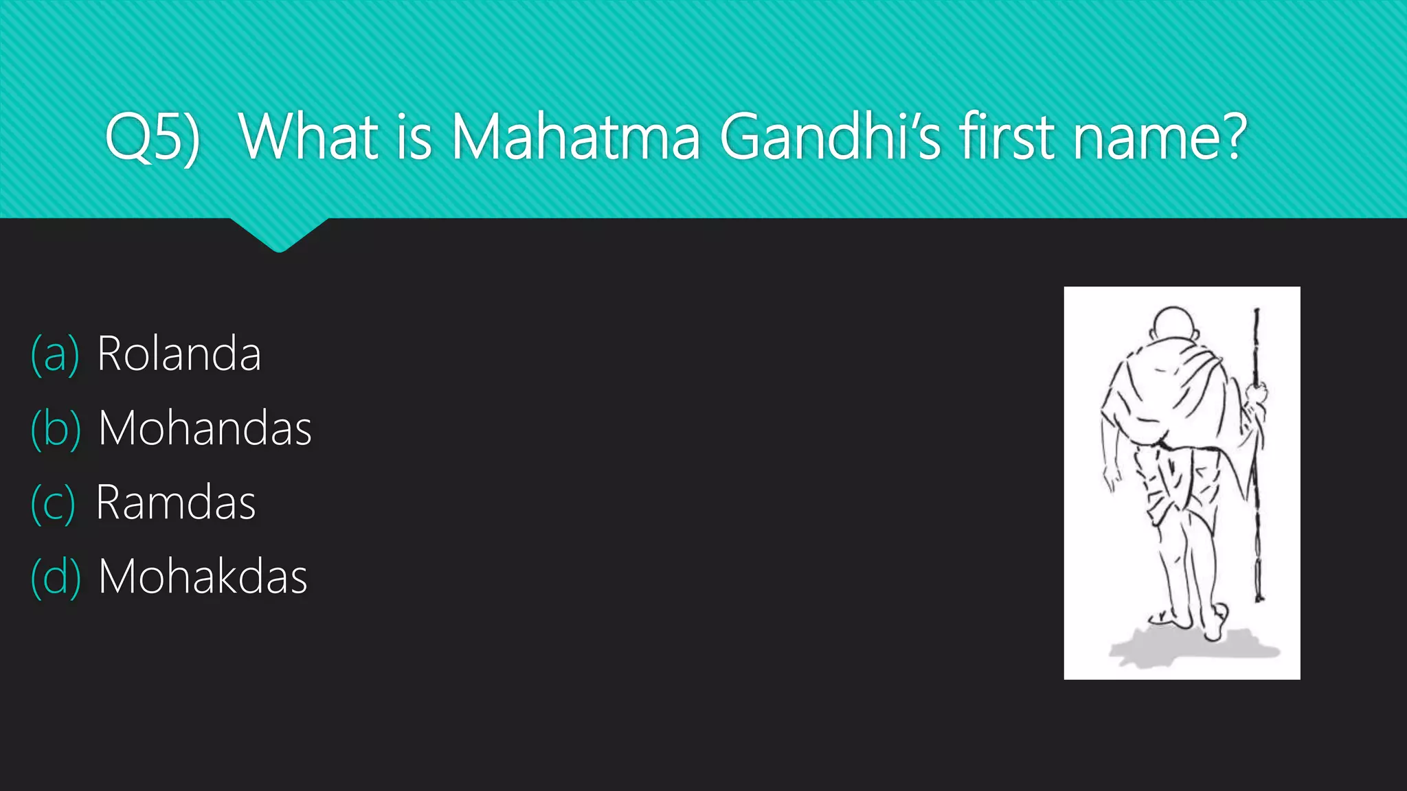Questions on mahatma gandhi | PPT