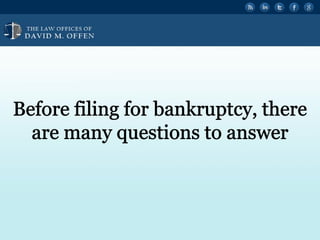Bankruptcy Questions And Answers