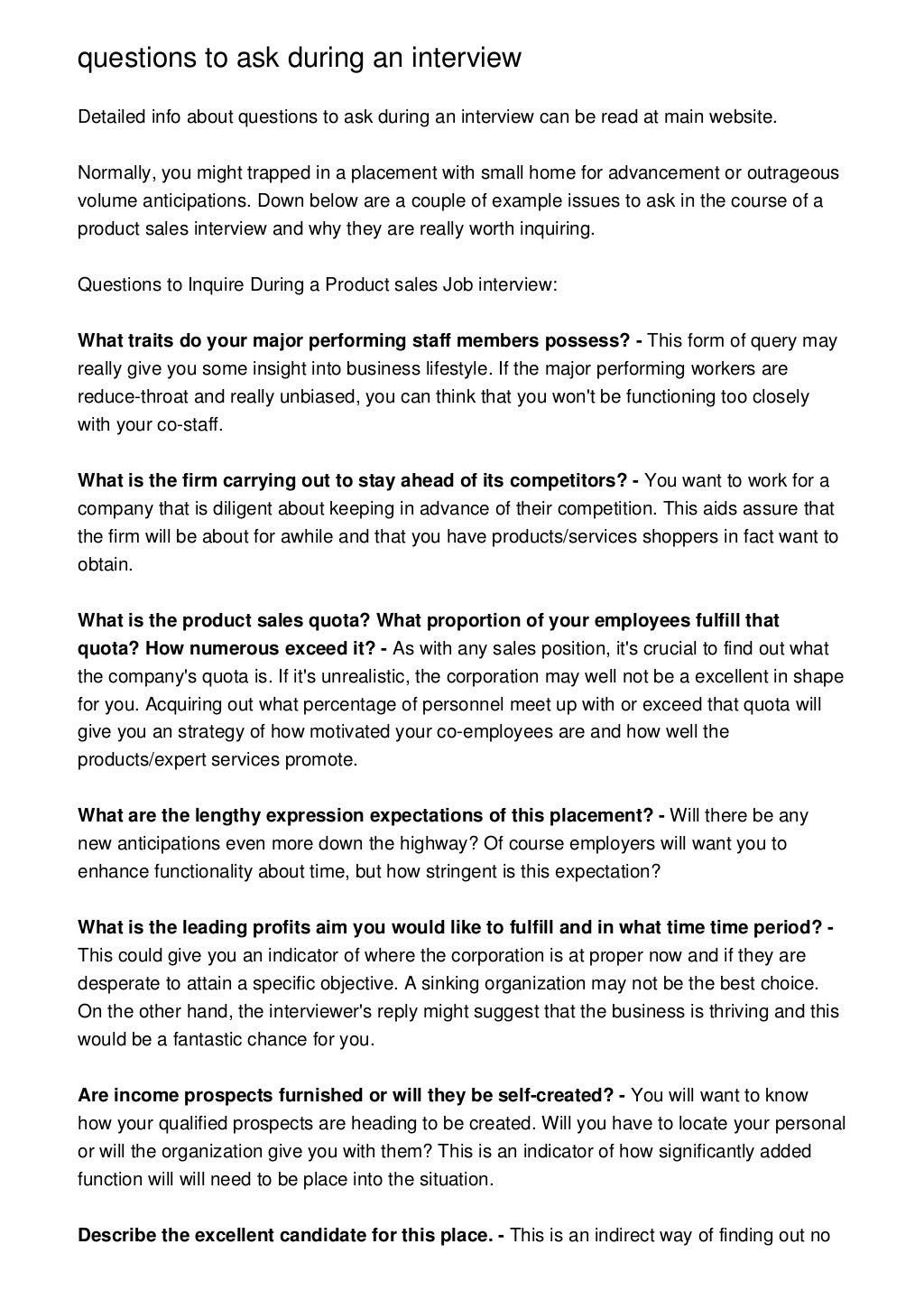 Questions To Ask During An Interview questions-to-ask-during-an-interview